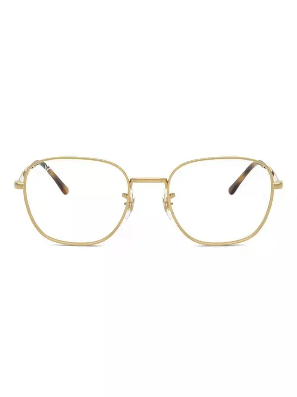 Ray-ban Square Frame Eyeglasses - Gold