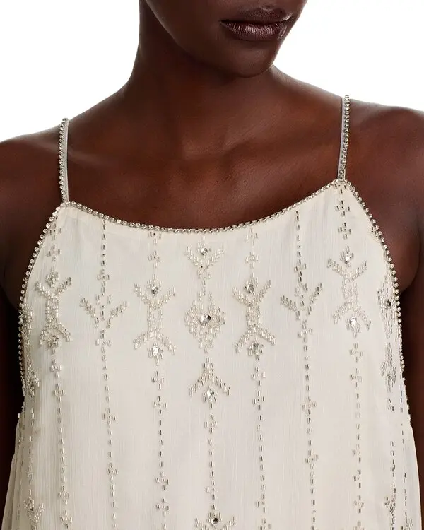 Aqua X Ava Phillippe Beaded Mini Dress