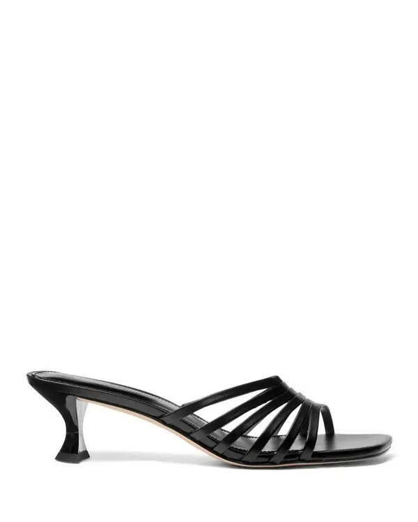 Michael Kors Haisley Kitten Heel Sandals - Black