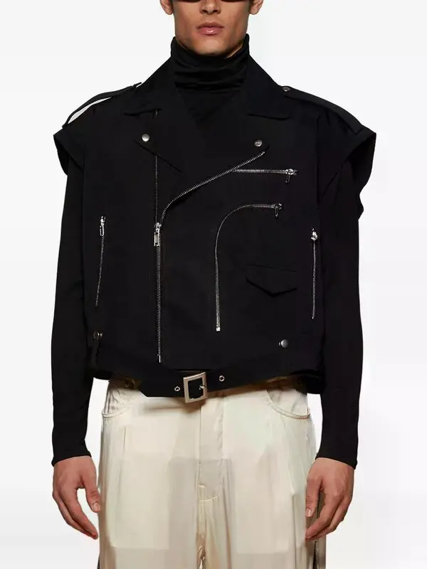 Rick Owens Cropped Biker Vest