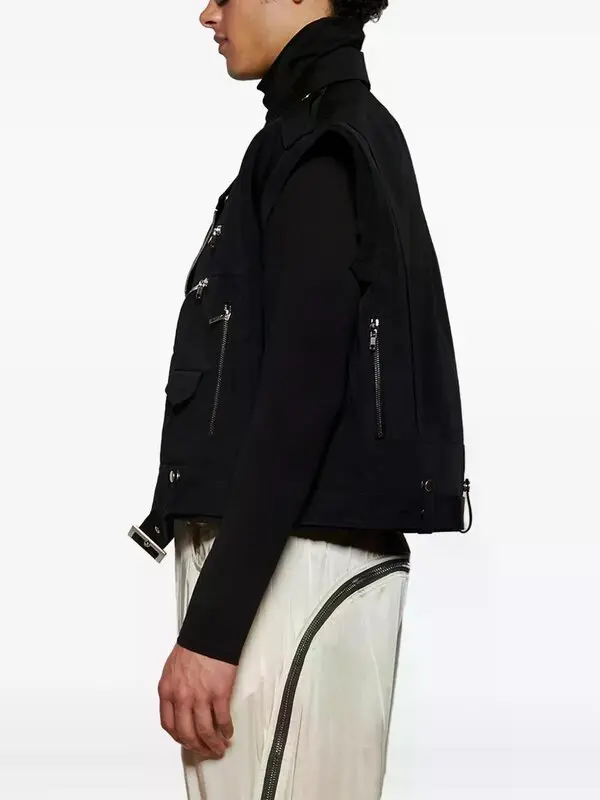 Rick Owens Cropped Biker Vest