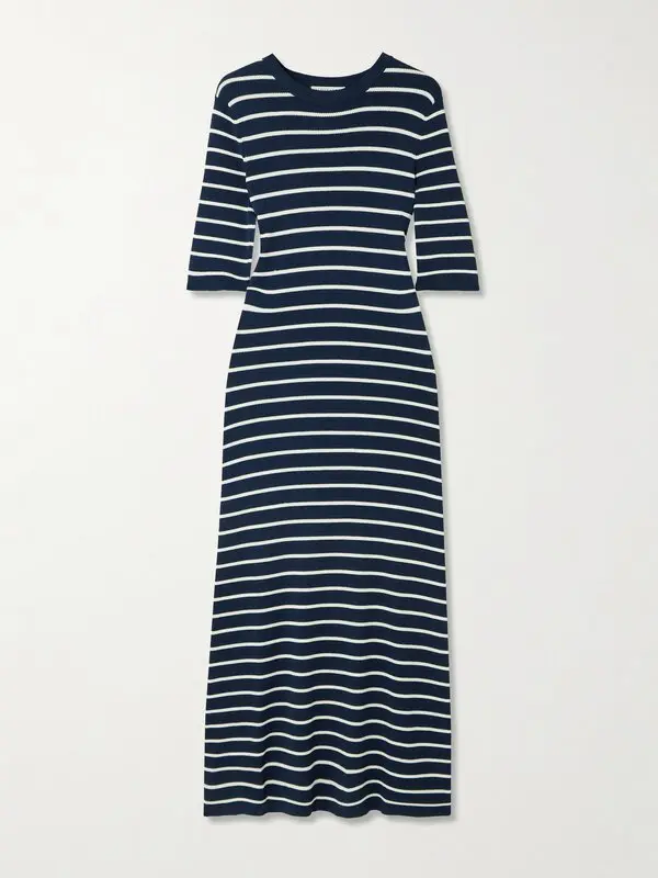 Altuzarra Kitty Striped Jersey Midi Dress