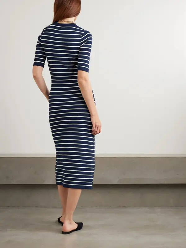 Altuzarra Kitty Striped Jersey Midi Dress