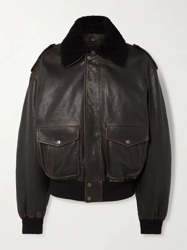Saint Laurent Oversized Shearling Jacket
