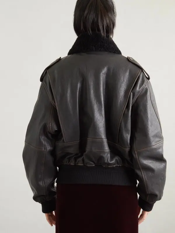 Saint Laurent Oversized Shearling Jacket