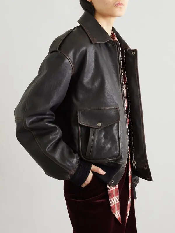 Saint Laurent Oversized Shearling Jacket