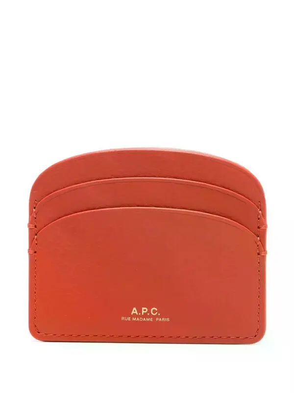 A.p.c. Logo-lettering Card Holder - Red