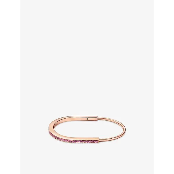 Tiffany & Co. Lock Narrow Bangle - 18k Rose Gold