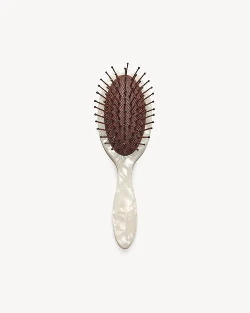 MACHETE Petite Travel Detangling Hair Brush - White Shell