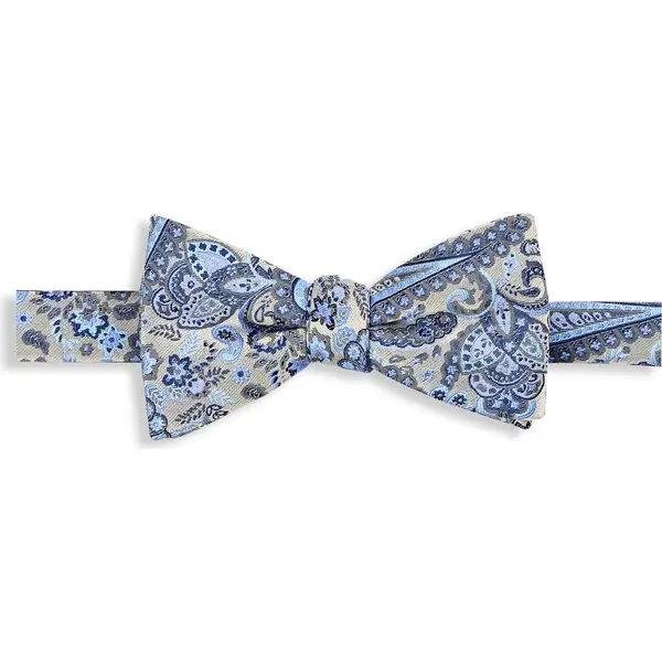 SYNRGY BY DXL Big & Tall Paisley Bow Tie - Blue