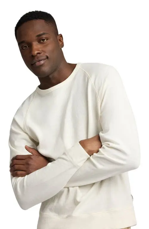 Onia Slub Terry Crewneck Sweater - Egret