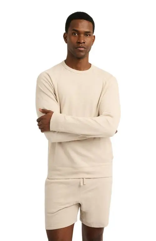 Onia Slub Terry Crewneck Sweater - Stone