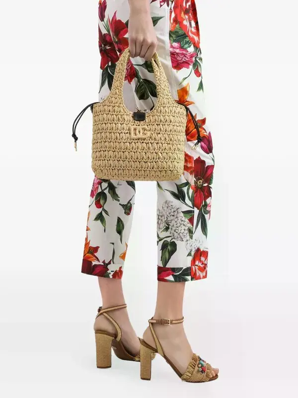 Dolce & Gabbana Woven Raffia Tote Bag
