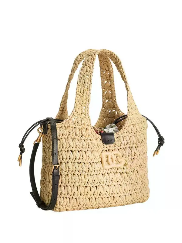 Dolce & Gabbana Woven Raffia Tote Bag