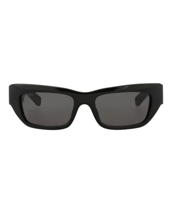 Gucci Cat Eye Frame Recycled Acetate Sunglasses - Black Black Grey (gg1296s/30013841/001)