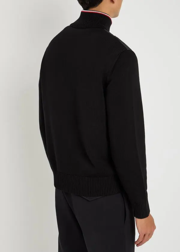 Moncler Quilted Shell And Knit Jacket