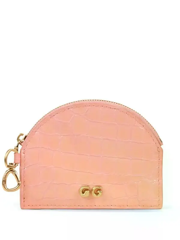 Cult Gaia Aleta Zip-up Card Holder - Pink