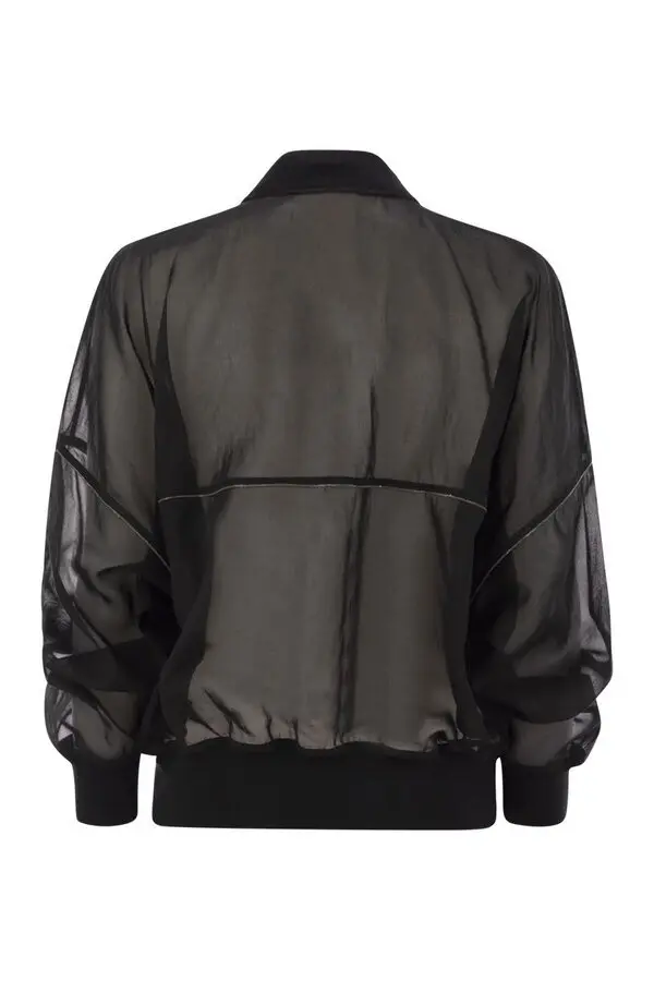 Brunello Cucinelli Bomber Jacket In Black - 52% Off