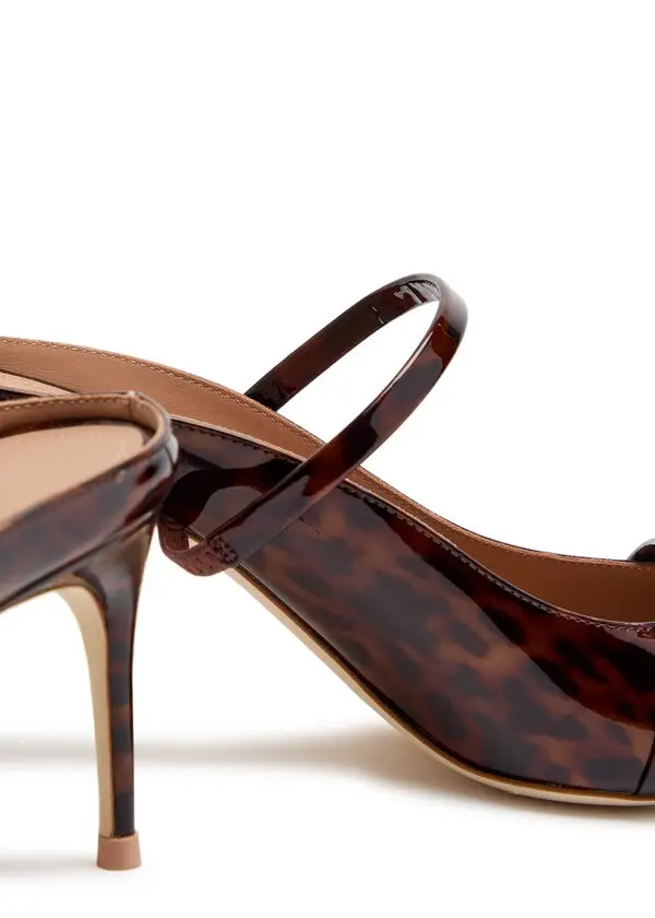 MALONE SOULIERS Aurora 70 Printed Patent Leather Mules