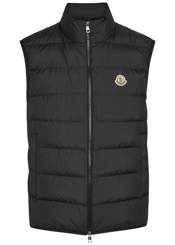 Moncler Contrin Quilted Shell Gilet - Black