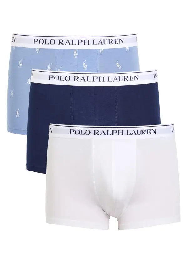 Polo Ralph Lauren Logo Stretch-cotton Trunks - Multicoloured