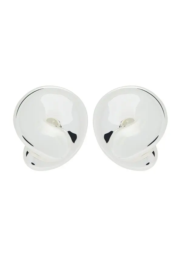 Jenny Bird Rio Button Stud Earrings - Silver