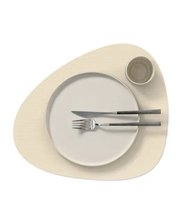 LIND DNA Large Corduroy Curve Placemat - Neutral