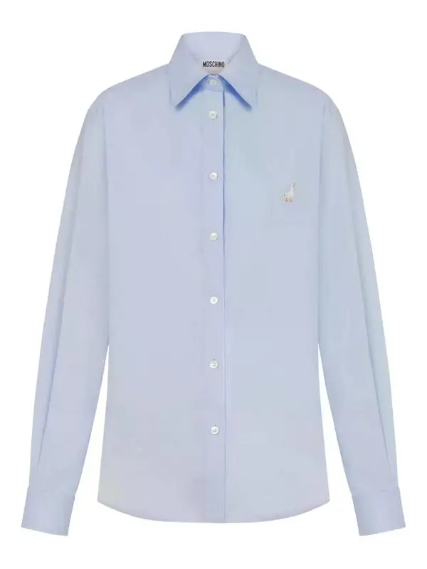 Moschino Goose Poplin Shirt - Blue