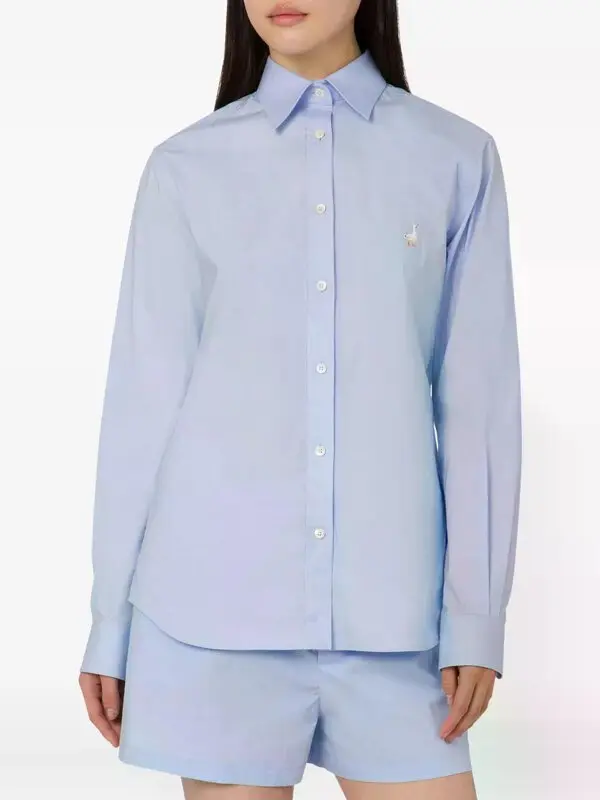Moschino Goose Poplin Shirt - Blue