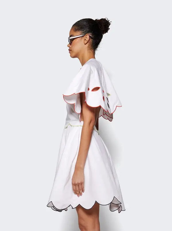 Rosie Assoulin Scalloped A-line Mini Dress