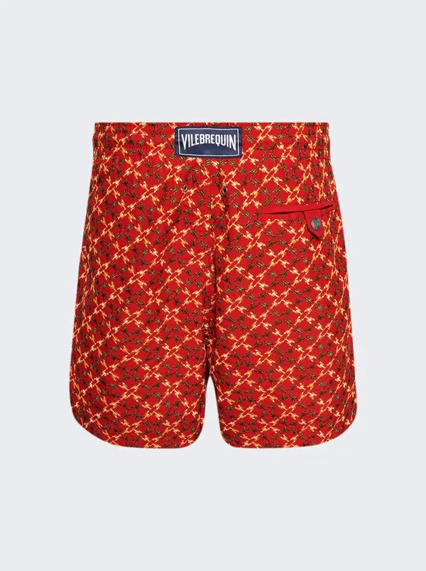 Vilebrequin Mistral Embroidered Swim Shorts - Red