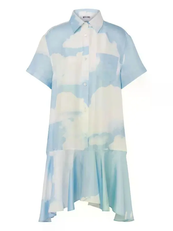 Moschino Archive Clouds Print Mini Dress