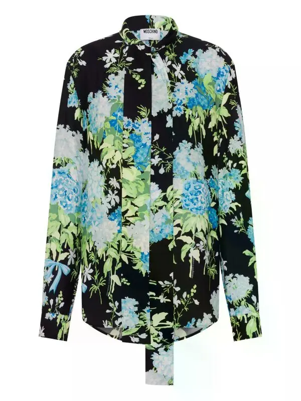 Moschino Printed Silk Shirt