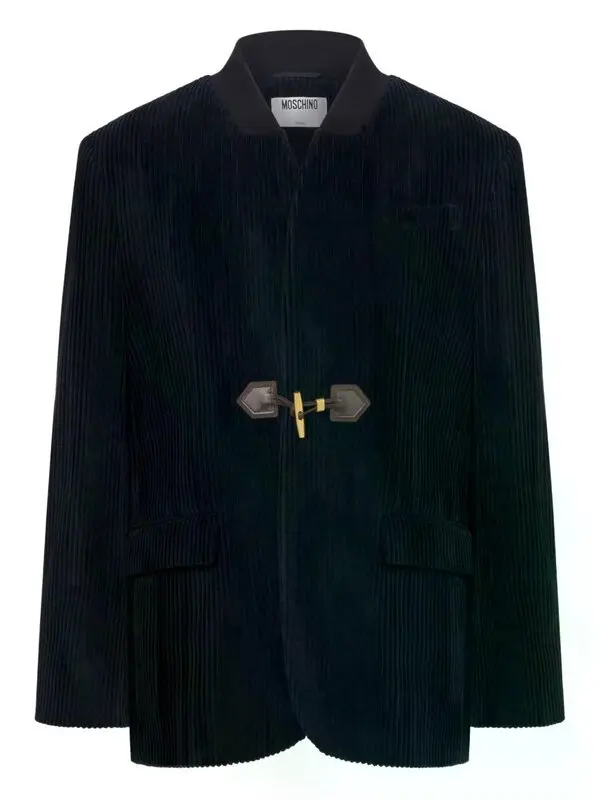 Moschino Corduroy Toggle-fastening Blazer