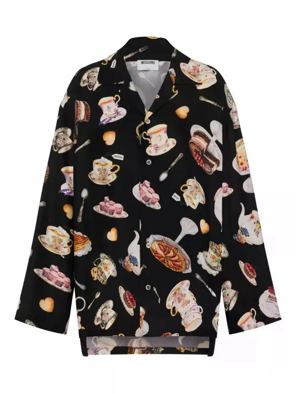 Moschino Printed Silk Shirt