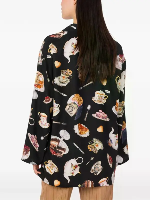 Moschino Printed Silk Shirt