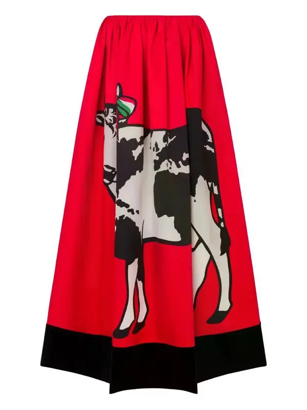 Moschino Graphic-print Maxi Skirt
