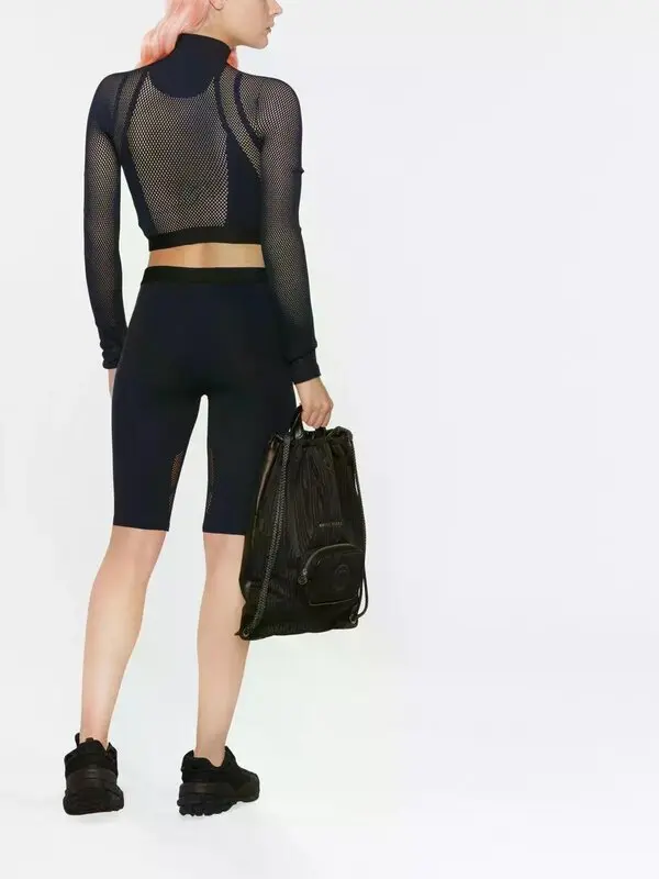 Palm Angels Slim-fit Mesh-detail Shorts