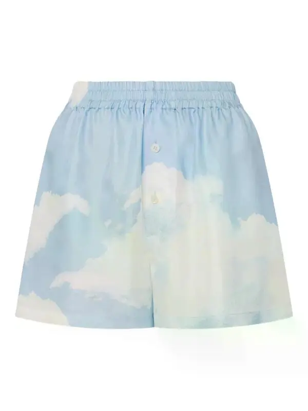 Moschino Archive Clouds Twill Shorts
