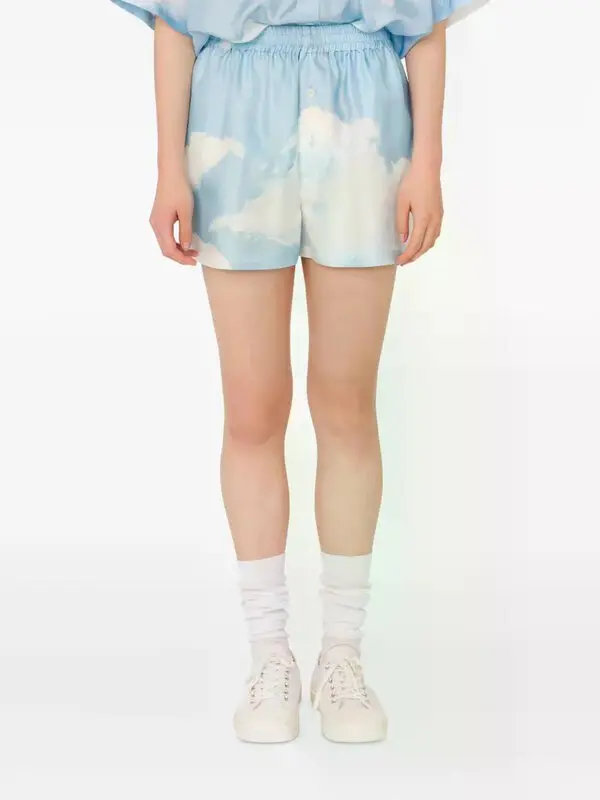 Moschino Archive Clouds Twill Shorts
