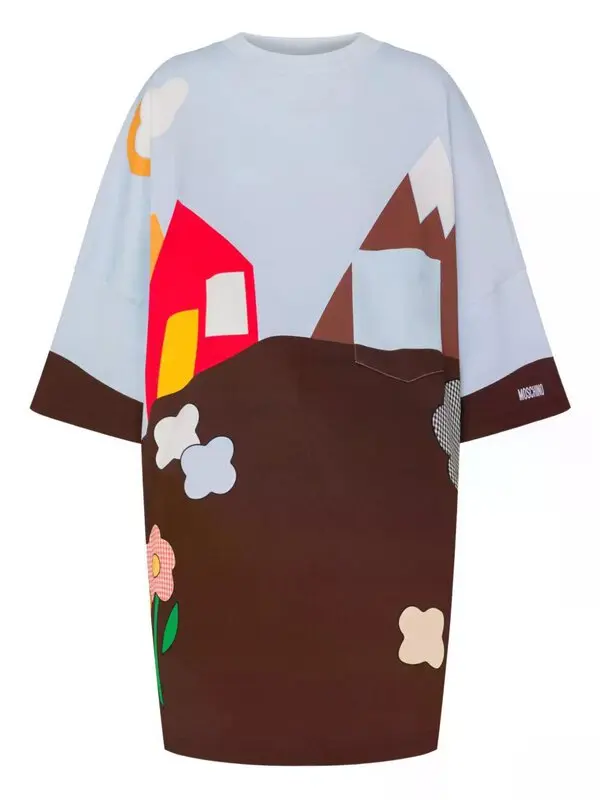 Moschino Graphic-print Mini Dress