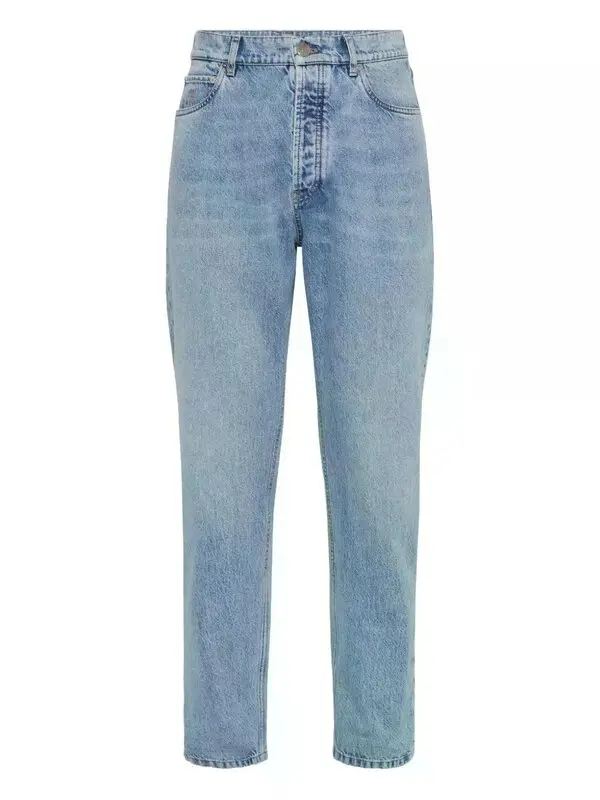 Brunello Cucinelli Logo-patch Jeans - Blue