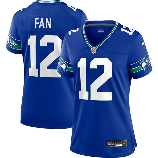 Nike 12s Seattle Seahawks Player Game Jersey - Royal