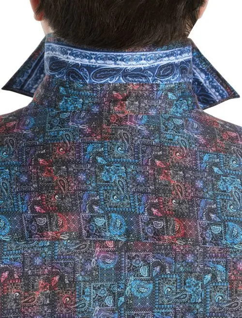 ROBERT GRAHAM BY DXL Big & Tall Bandana Sport Shirt