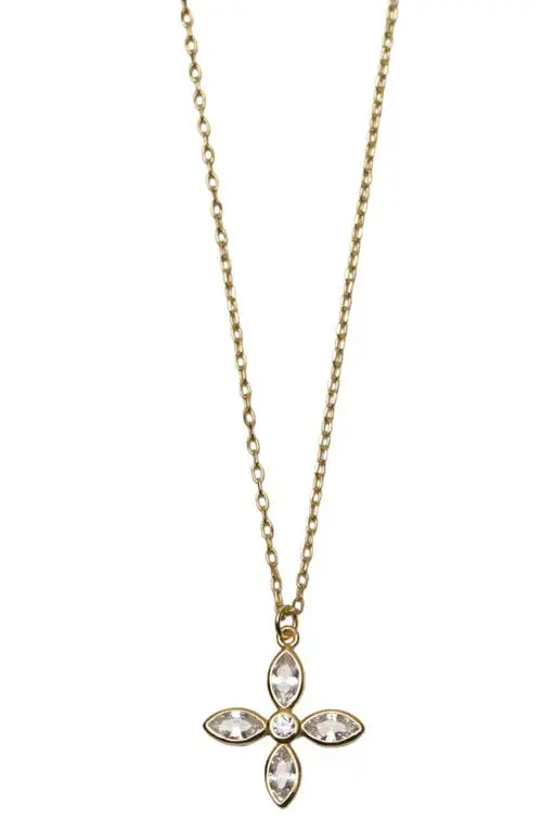 Argento Vivo 4-teardrop Cross Pendant Necklace - Gold