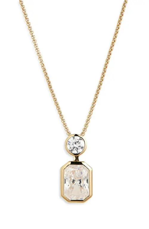 Nadri Brooklyn Cubic Zirconia Pendant Necklace - Gold