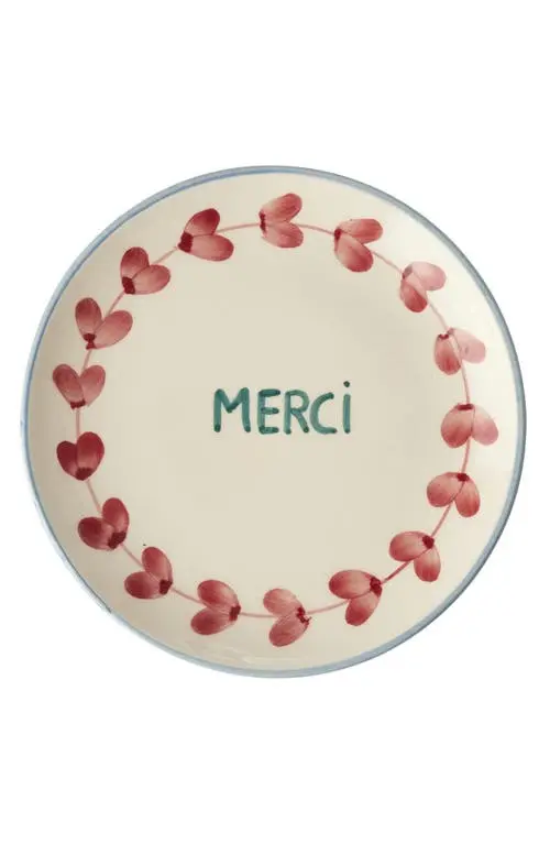RICE BY RICE Set Of 4 Hand-painted Ceramic Cake Plates - Multi