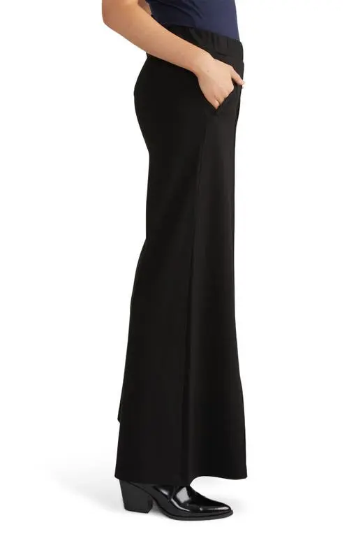 Universal Standard Pintuck Ponte Wide Leg Pants