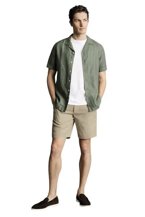 CHARLES TYRWHITT Linen Shorts