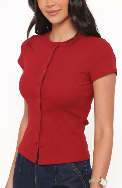 PETAL & PUP Tylarah Ribbed Knit Cardigan